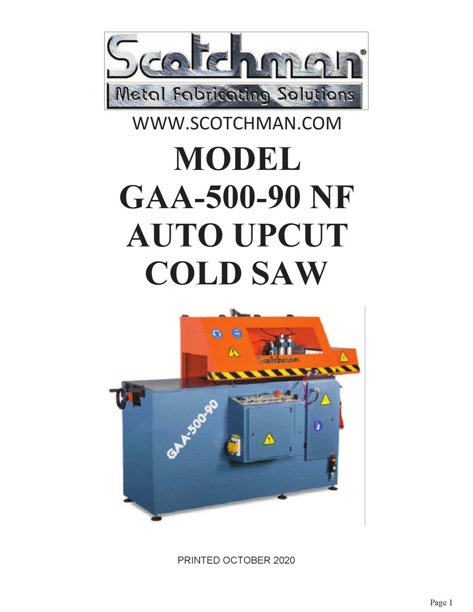 SCOTCHMAN GAA-500-90 NF MANUAL Pdf Download | ManualsLib
