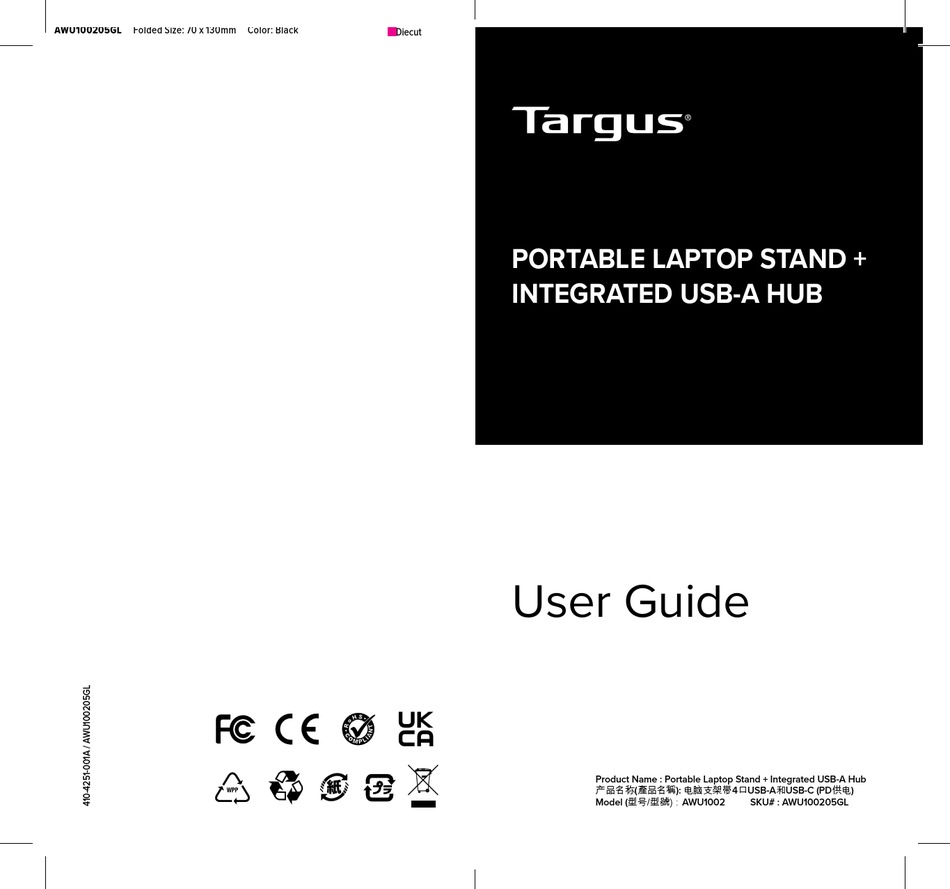TARGUS AWU1002 USER MANUAL Pdf Download | ManualsLib