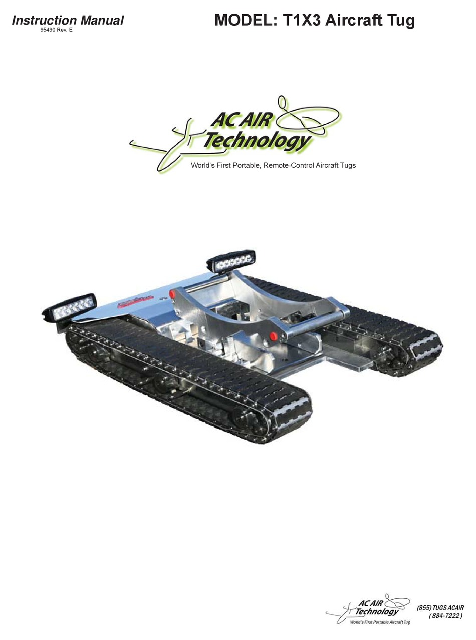 AC AIR TECHNOLOGY T1X3 AIRCRAFT TUG INSTRUCTION MANUAL Pdf Download ...