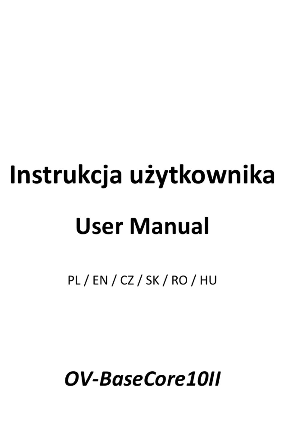 OVERMAX OV-BASECORE10II USER MANUAL Pdf Download | ManualsLib