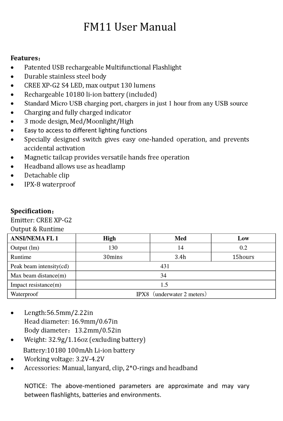 MECARMY FM11 USER MANUAL Pdf Download | ManualsLib