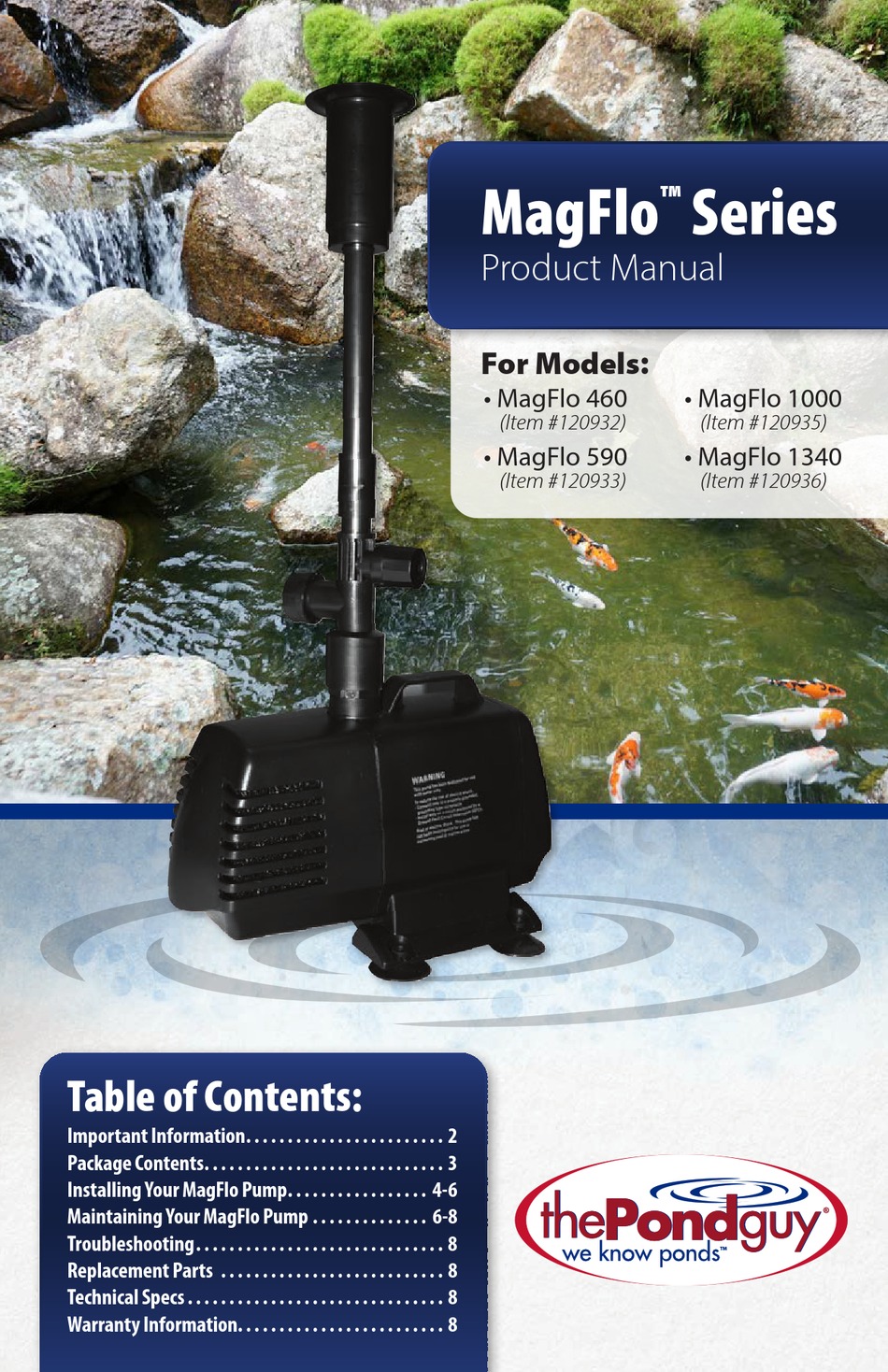 THE POND GUY MAGFLO SERIES PRODUCT MANUAL Pdf Download | ManualsLib