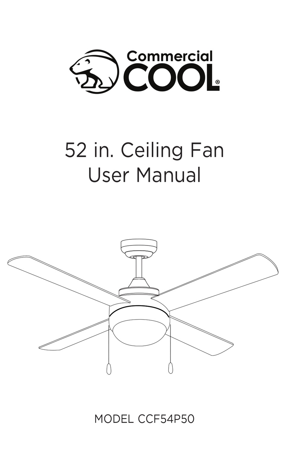 COMMERCIAL COOL CCF54P50 USER MANUAL Pdf Download | ManualsLib