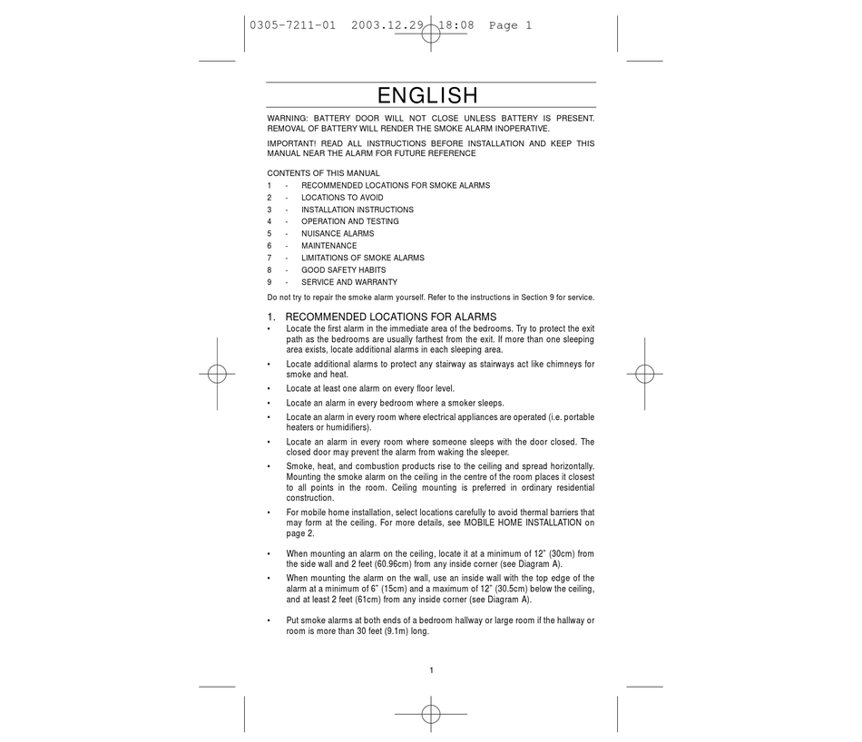 KIDDE PE9UK MANUAL Pdf Download | ManualsLib