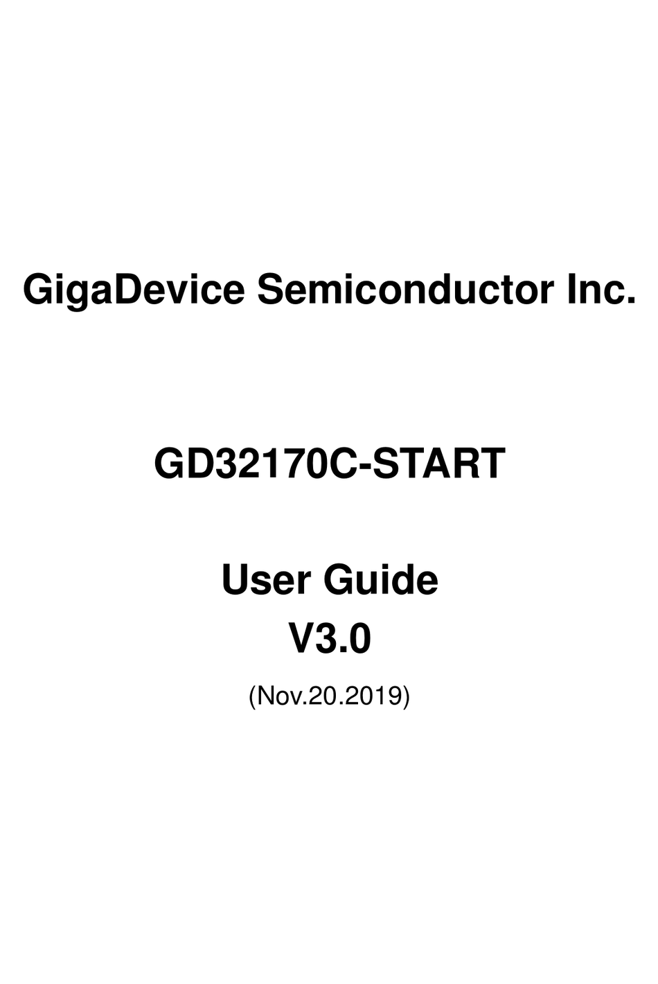 GIGADEVICE SEMICONDUCTOR GD32170C-START USER MANUAL Pdf Download | ManualsLib
