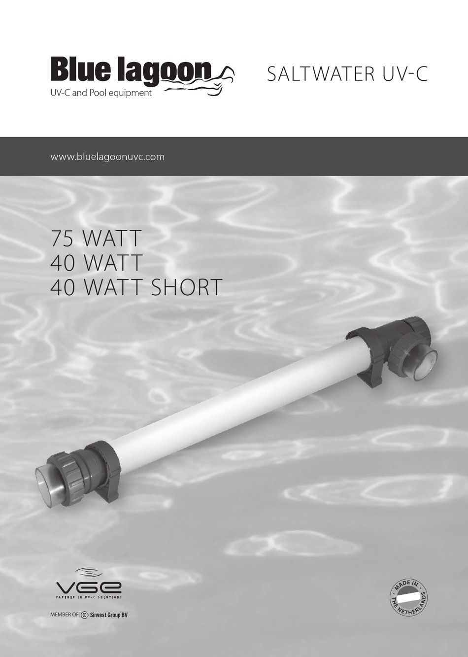 VGE BLUE LAGOON SALTWATER UV-C 75 WATT MANUAL Pdf Download | ManualsLib
