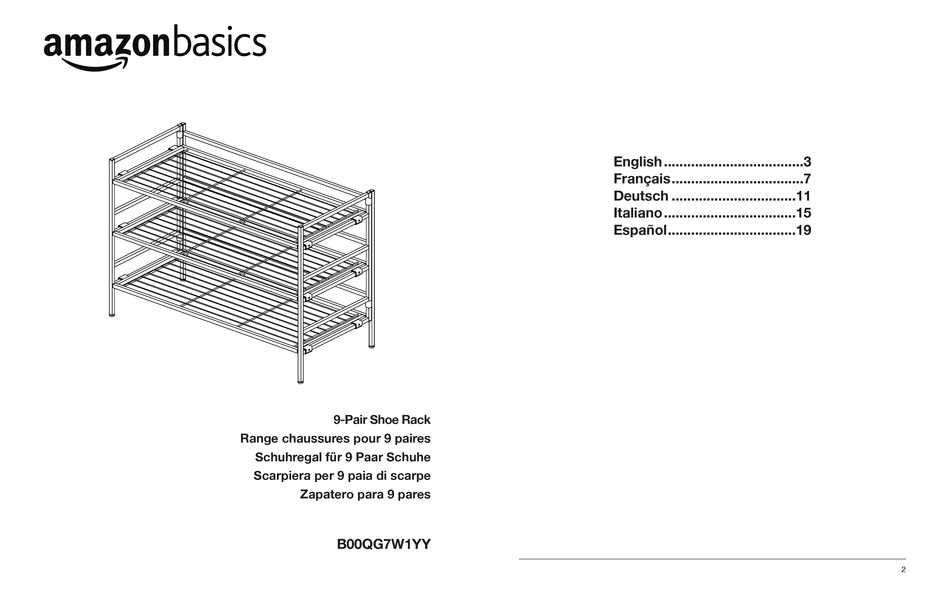 AMAZONBASICS B00QG7W1YY ASSEMBLY INSTRUCTIONS MANUAL Pdf Download ...