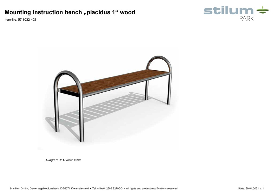 STILUM PLACIDUS 1 MOUNTING INSTRUCTION Pdf Download | ManualsLib