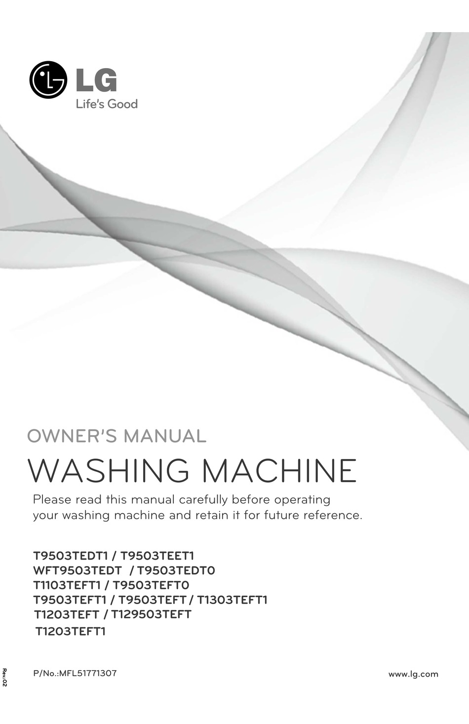 LG T9503TEDT1 OWNER'S MANUAL Pdf Download | ManualsLib