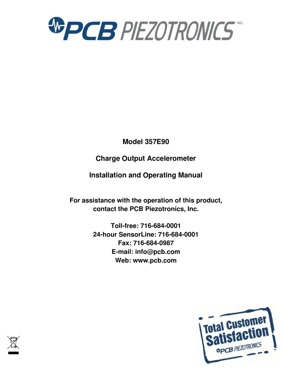 PCB PIEZOTRONICS 357E90 INSTALLATION AND OPERATING MANUAL Pdf Download ...