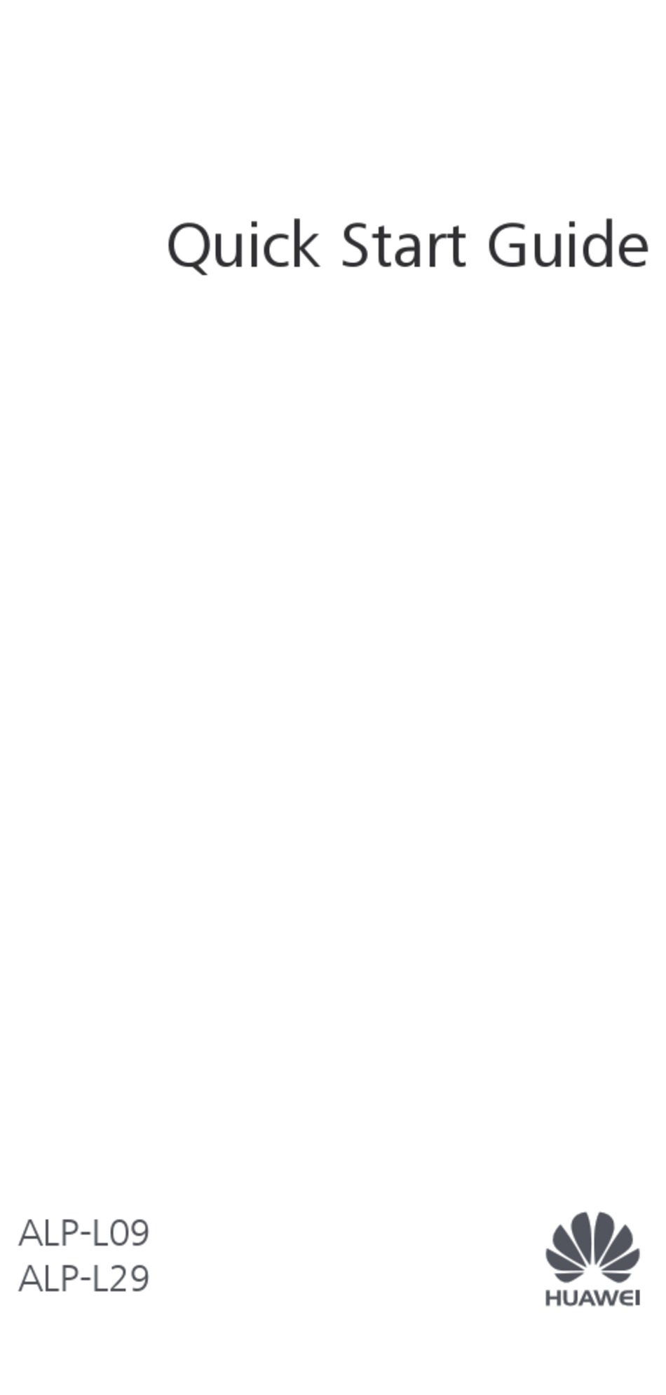 HUAWEI ALP-L29 QUICK START MANUAL Pdf Download | ManualsLib