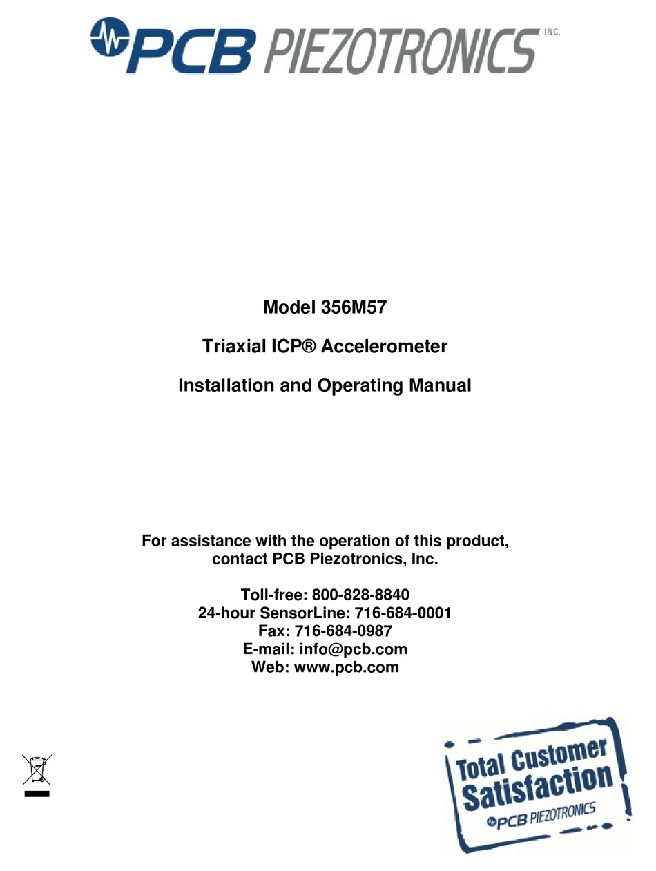 PCB PIEZOTRONICS 356M57 INSTALLATION AND OPERATING MANUAL Pdf Download ...