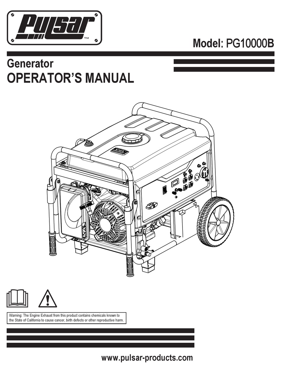 PULSAR PG10000B OPERATOR'S MANUAL Pdf Download | ManualsLib