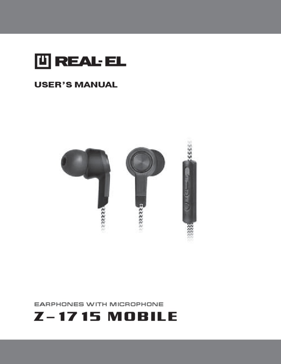REAL-EL MOBILE Z-1715 USER MANUAL Pdf Download | ManualsLib