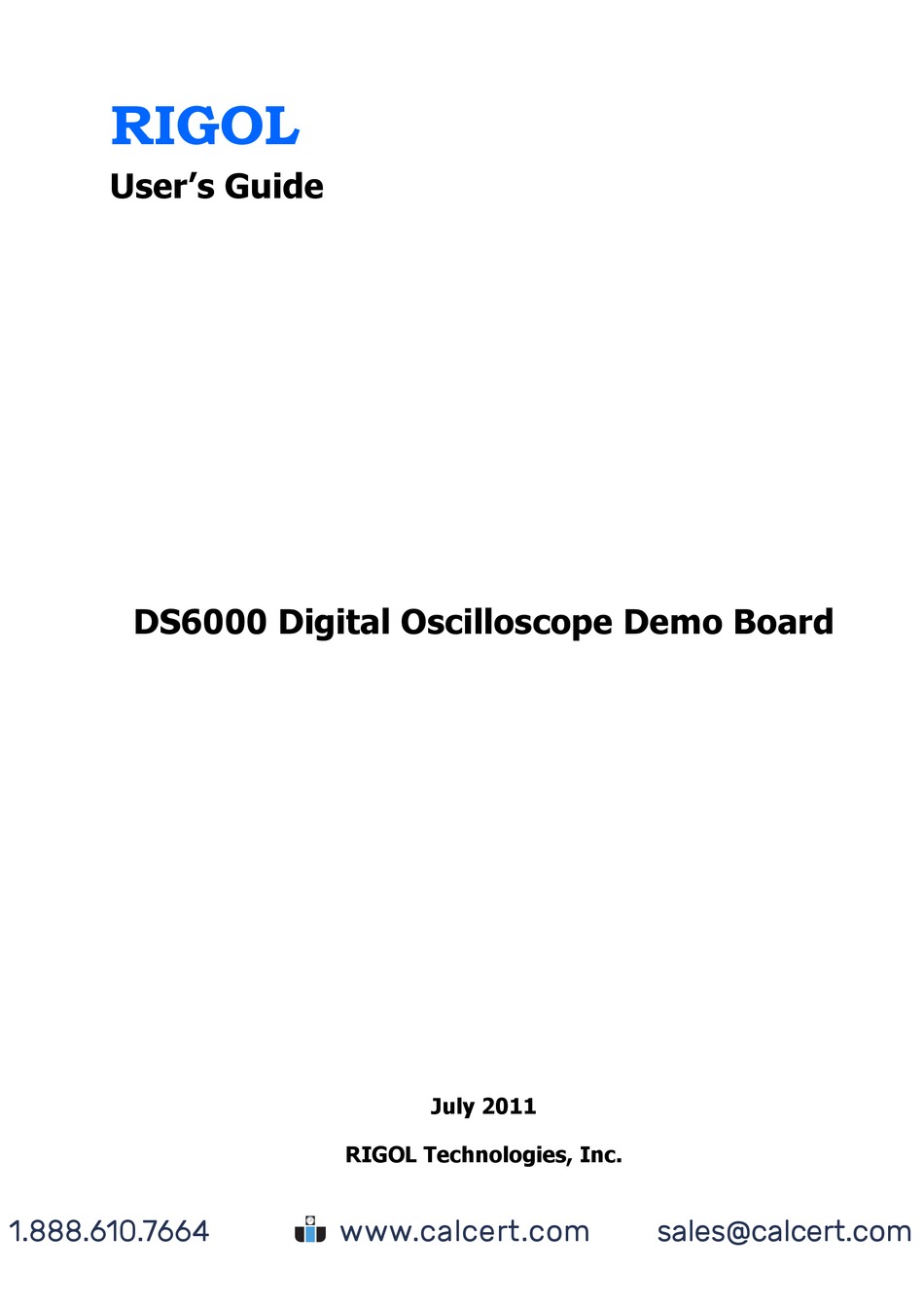 RIGOL DK-DS6000 USER MANUAL Pdf Download | ManualsLib