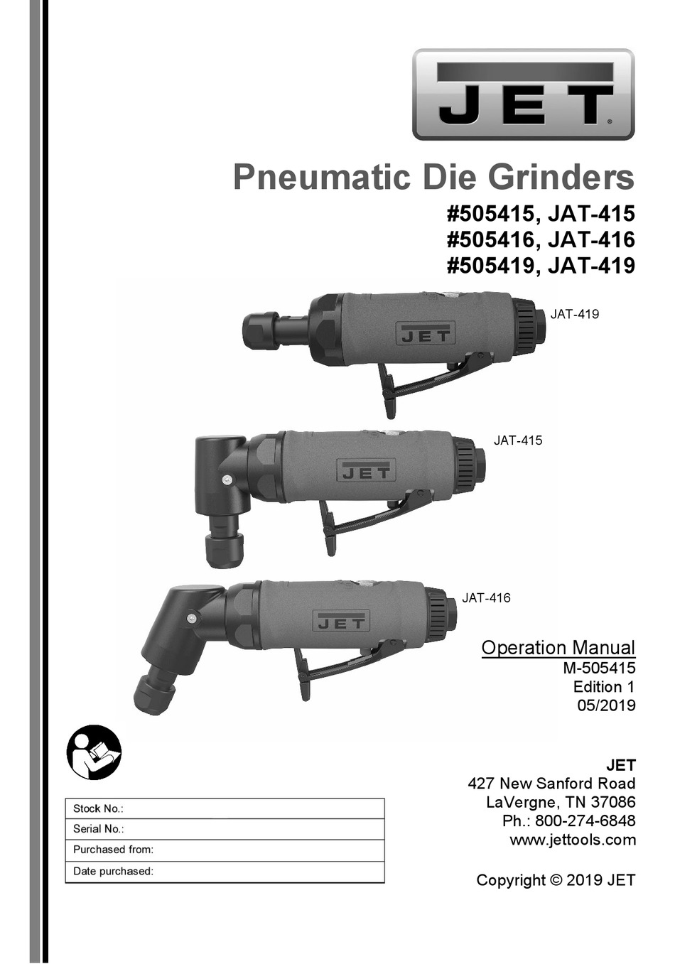 JET JAT 415 OPERATION MANUAL Pdf Download ManualsLib jet-jat-415-operation-manual-pdf-download-manualslib