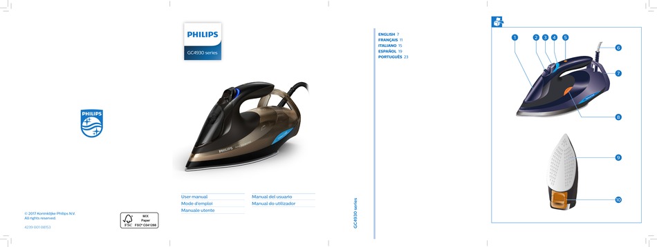 PHILIPS GC4930/10 USER MANUAL Pdf Download | ManualsLib