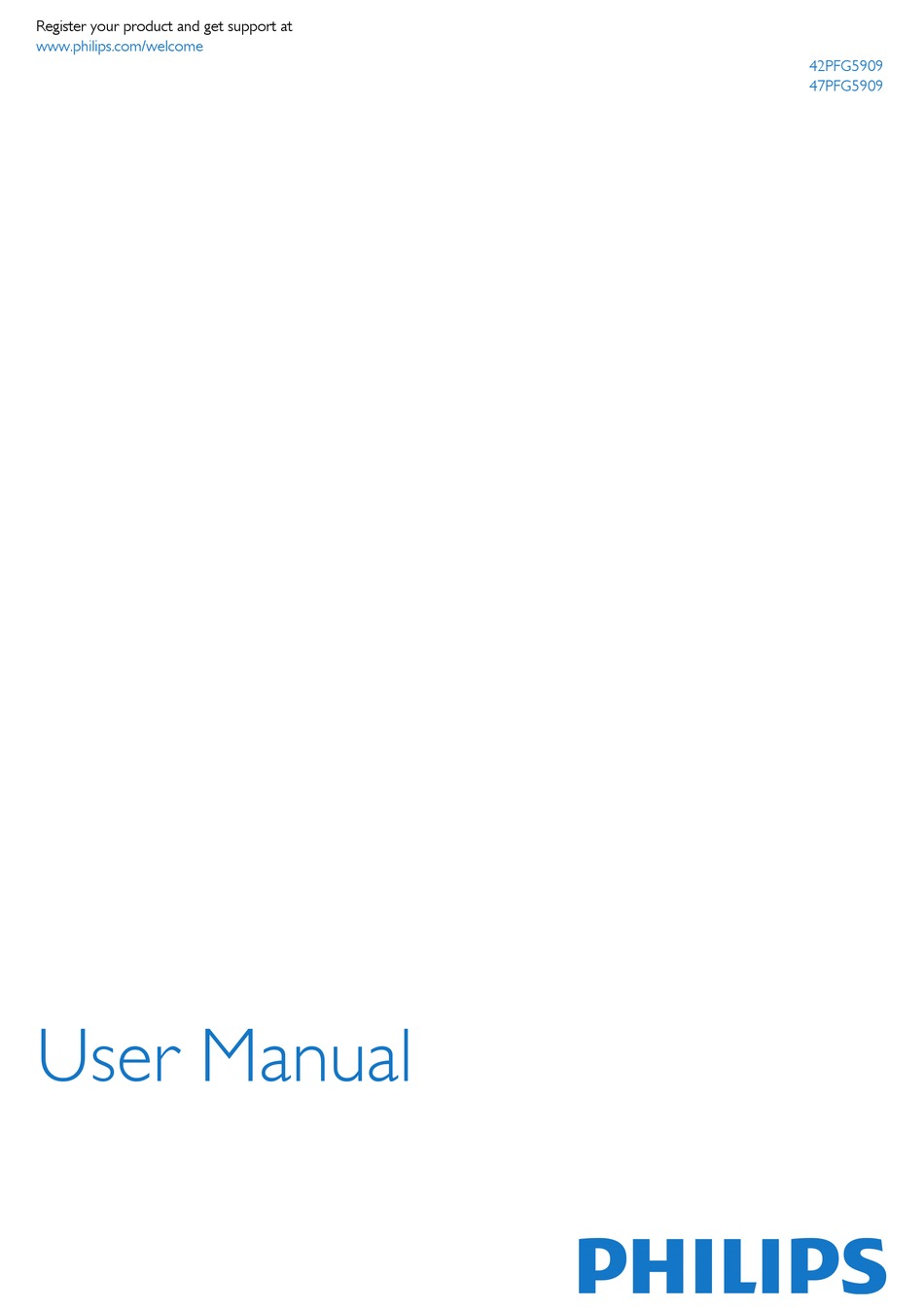 PHILIPS 47PFG5909 USER MANUAL Pdf Download | ManualsLib
