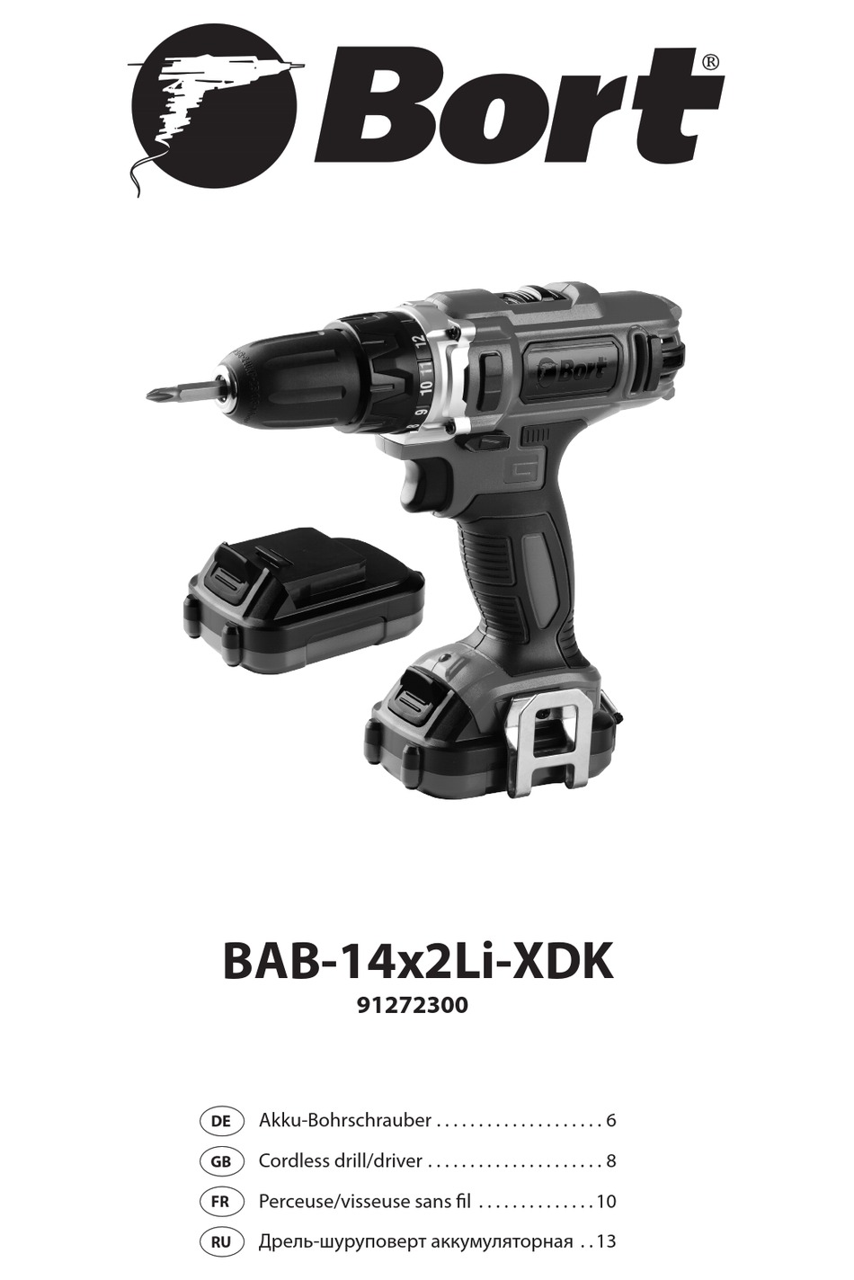 BORT BAB-14X2LI-XDK MANUAL Pdf Download | ManualsLib