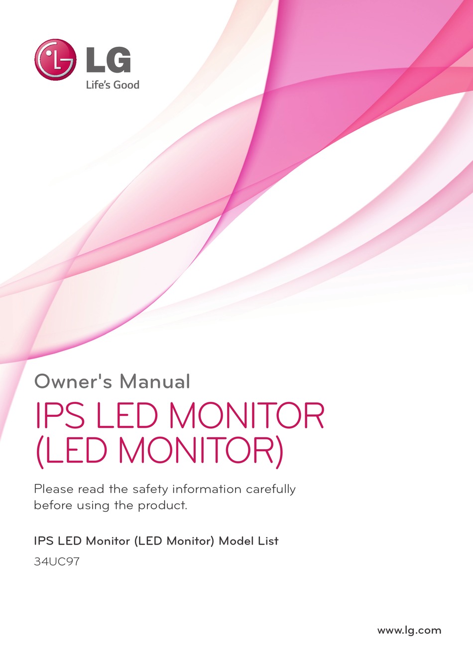 LG 34UC97-S.AEU OWNER'S MANUAL Pdf Download | ManualsLib