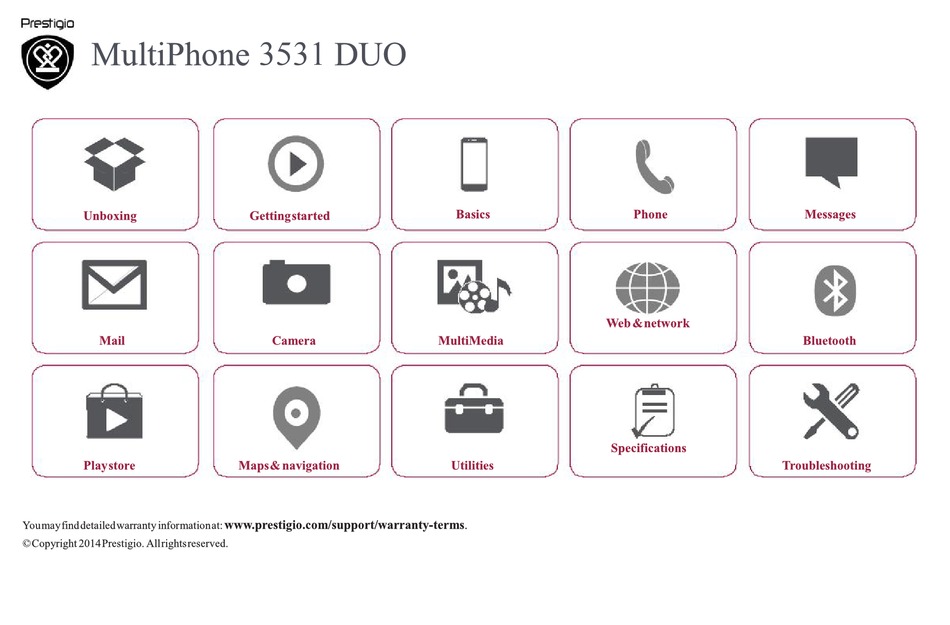 PRESTIGIO MULTIPHONE 3531 DUO MANUAL Pdf Download | ManualsLib