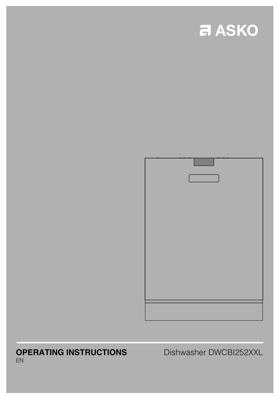 ASKO DWCBI252XXL OPERATING INSTRUCTIONS MANUAL Pdf Download | ManualsLib
