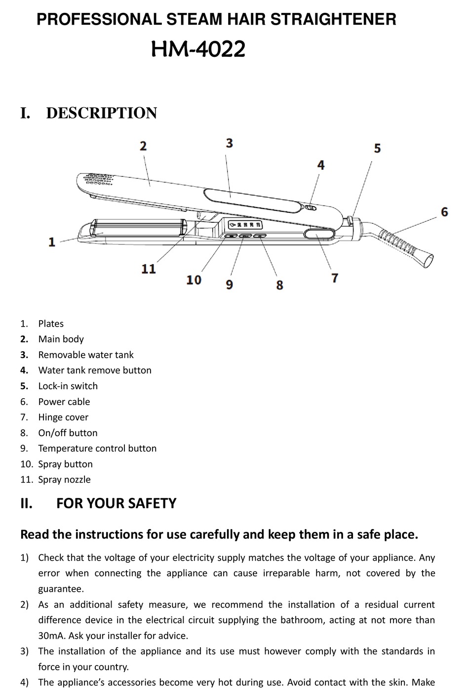 VASSILIAS HM-4022 QUICK START MANUAL Pdf Download | ManualsLib