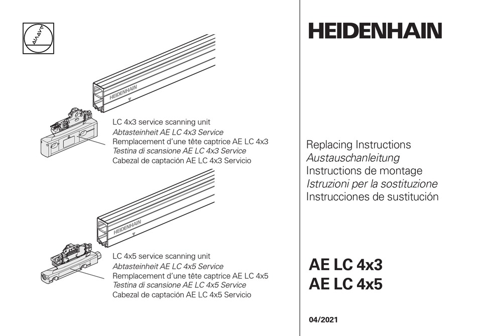 HEIDENHAIN AE LC 4X3 REPLACING INSTRUCTIONS Pdf Download ManualsLib