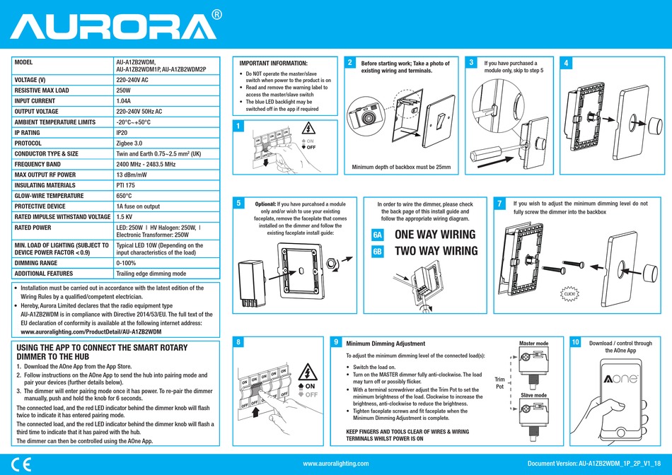 AURORA AU-A1ZB2WDM QUICK START MANUAL Pdf Download | ManualsLib