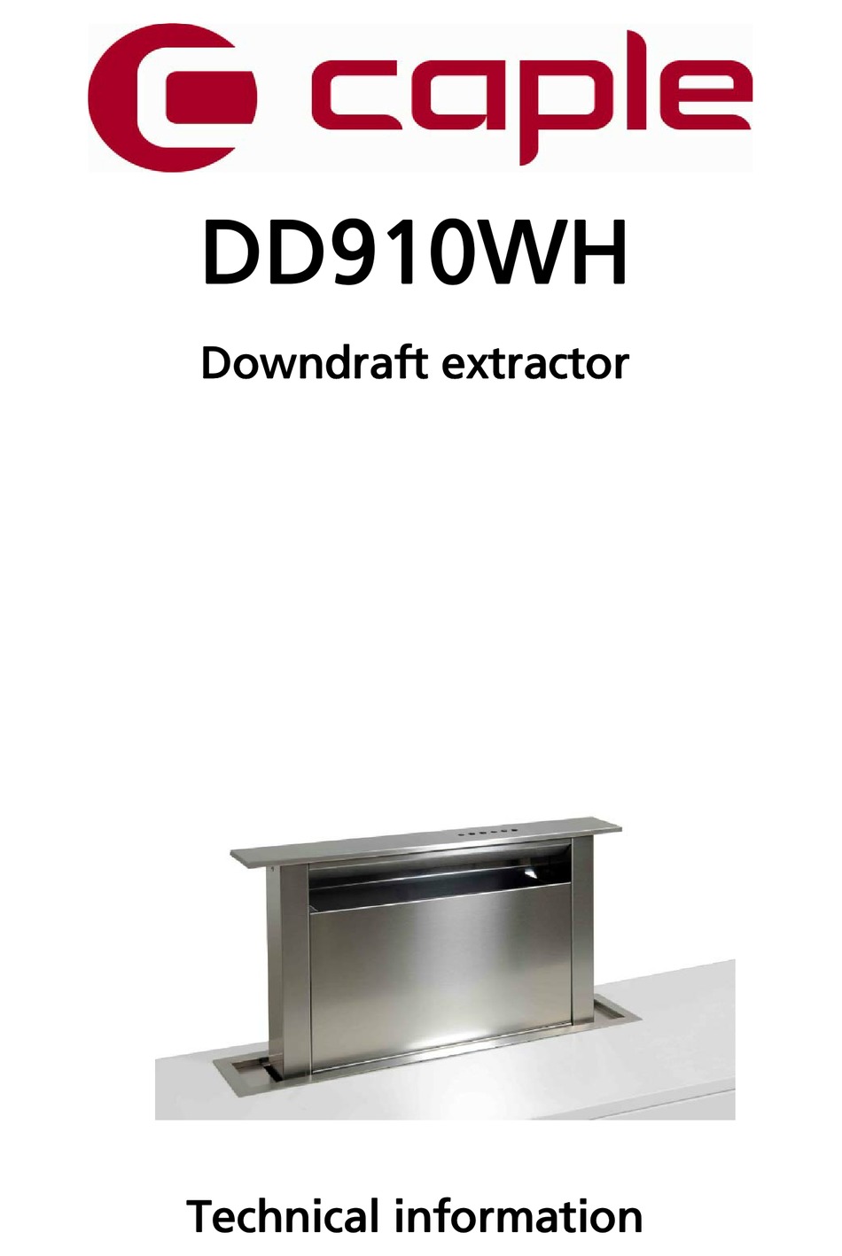 CAPLE DD910WH TECHNICAL INFORMATION Pdf Download | ManualsLib