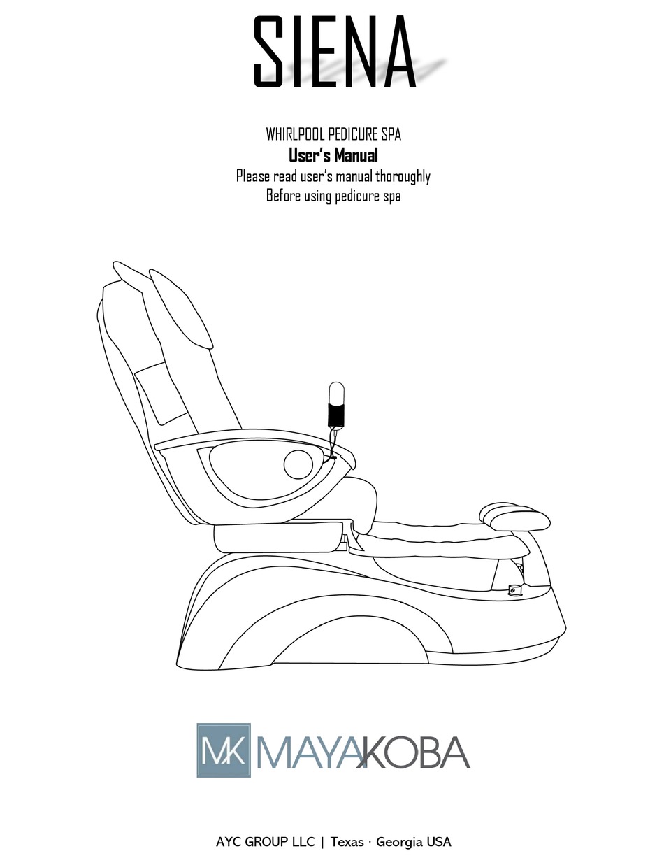 AYC MAYAKOBA SIENA USER MANUAL Pdf Download | ManualsLib
