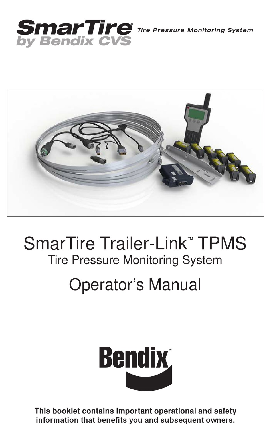 BENDIX CVS SMARTIRE TRAILER-LINK OPERATOR'S MANUAL Pdf Download ...