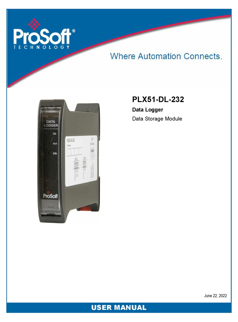 PROSOFT TECHNOLOGY PLX51-DL USER MANUAL Pdf Download | ManualsLib