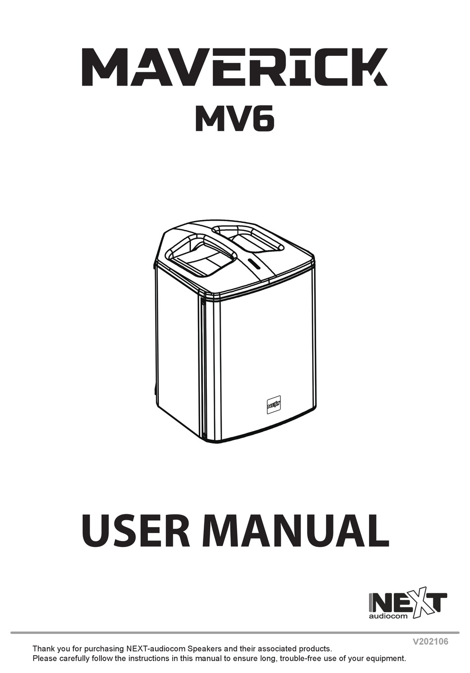 NEXT AUDIOCOM MAVERICK MV6 USER MANUAL Pdf Download | ManualsLib