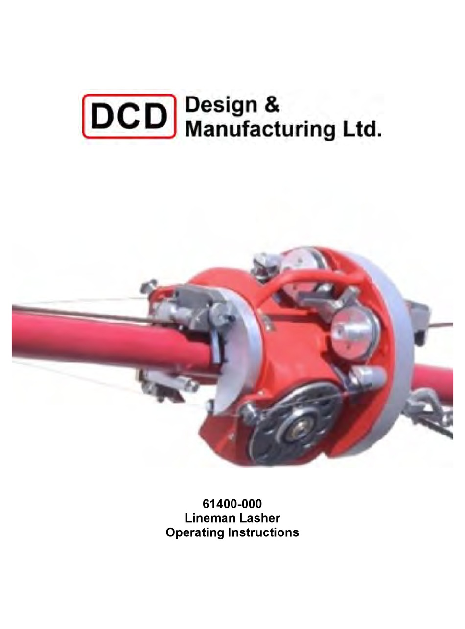 DCD 61400-000 OPERATING INSTRUCTIONS MANUAL Pdf Download | ManualsLib
