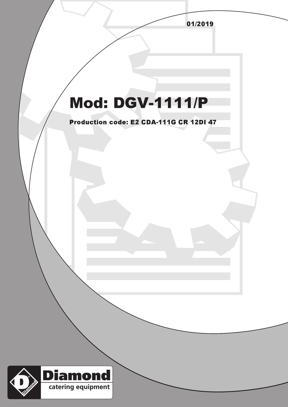 DIAMOND DGV-1111/P INSTRUCTIONS FOR USE AND MAINTENANCE MANUAL Pdf Download | ManualsLib