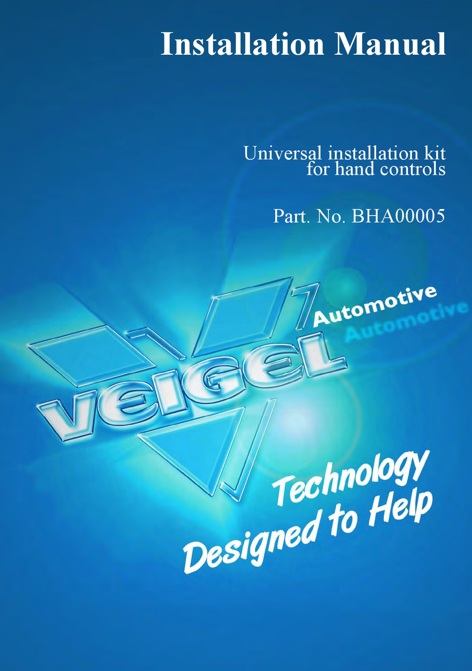 VEIGEL BHA00005 INSTALLATION MANUAL Pdf Download | ManualsLib