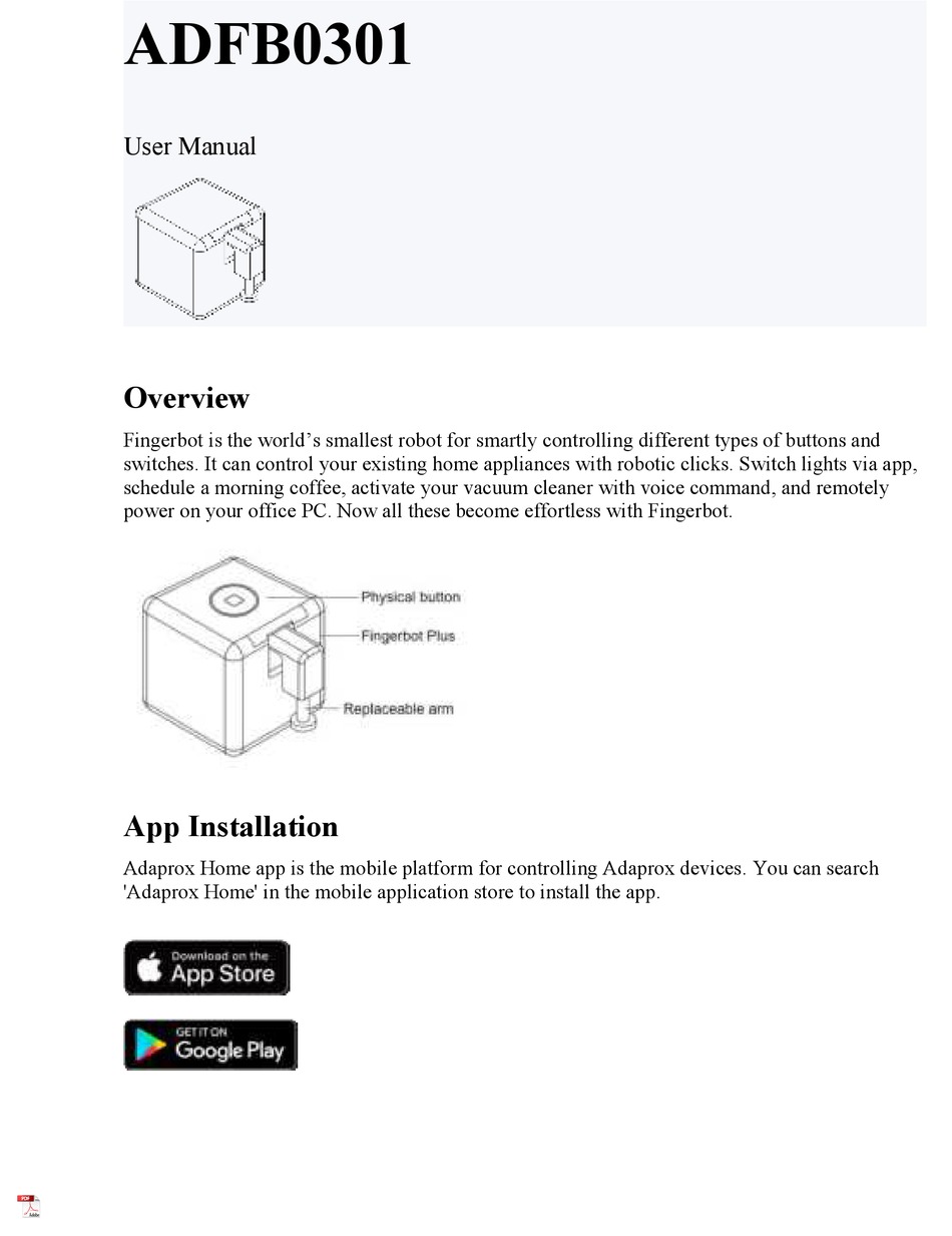 ADAPROX ADFB0301 USER MANUAL Pdf Download | ManualsLib