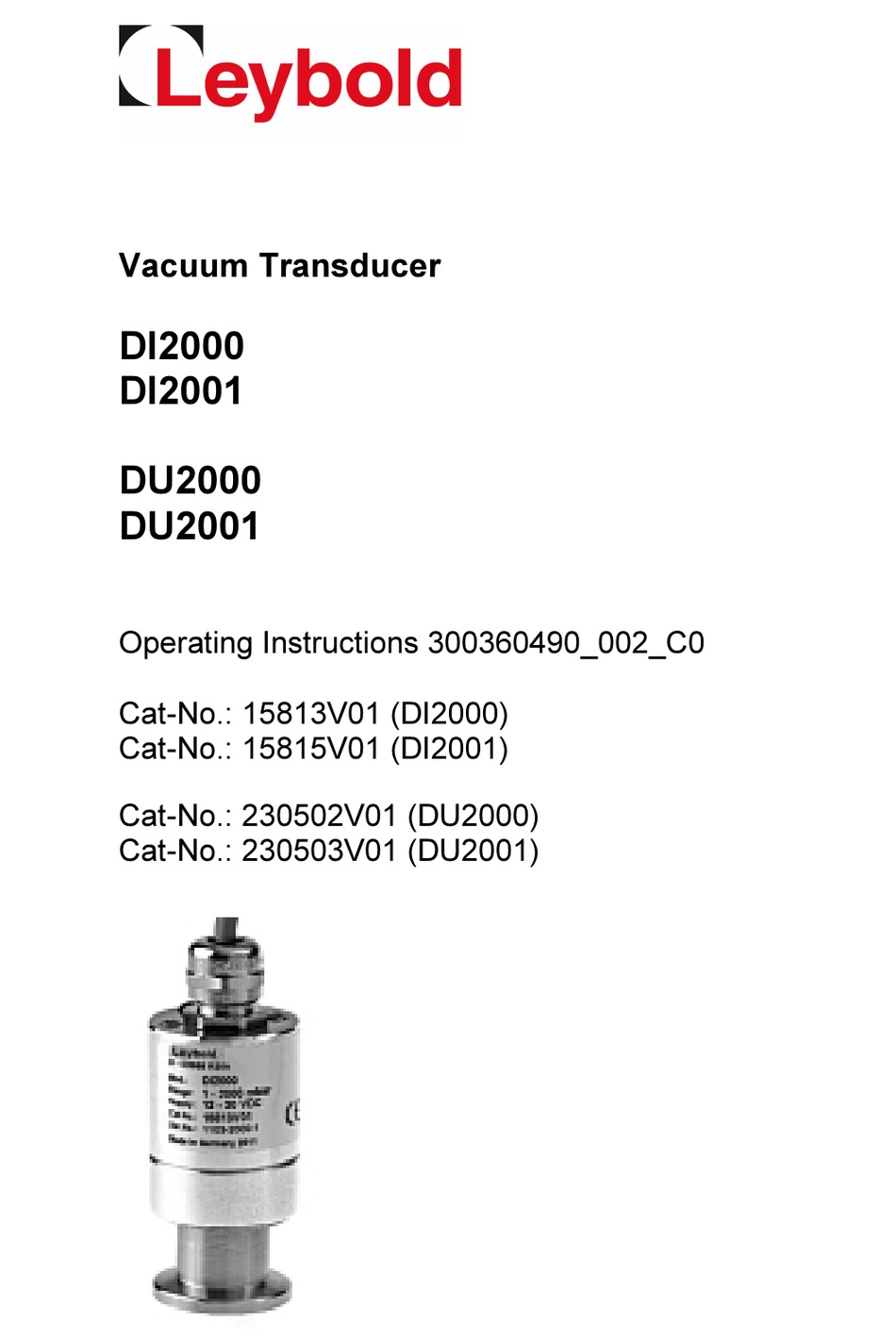 leybold-di2000-operating-instructions-manual-pdf-download-manualslib