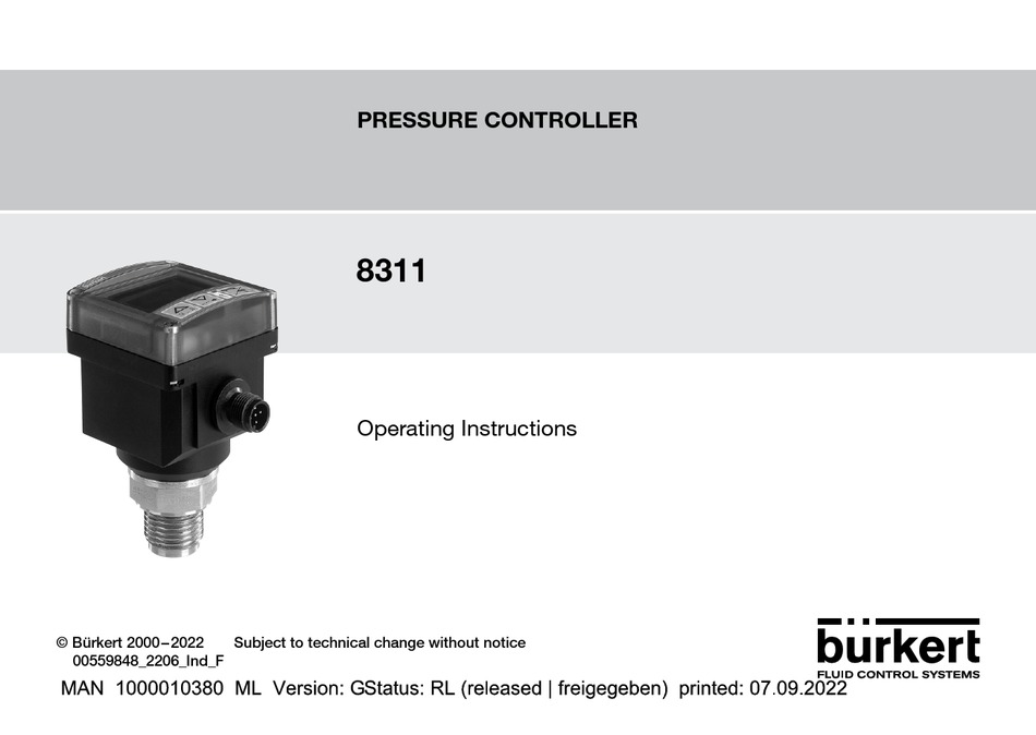 BURKERT 8311 OPERATING INSTRUCTIONS MANUAL Pdf Download ManualsLib BURKERT 8311 OPERATING INSTRUCTIONS MANUAL Pdf Download ManualsLib