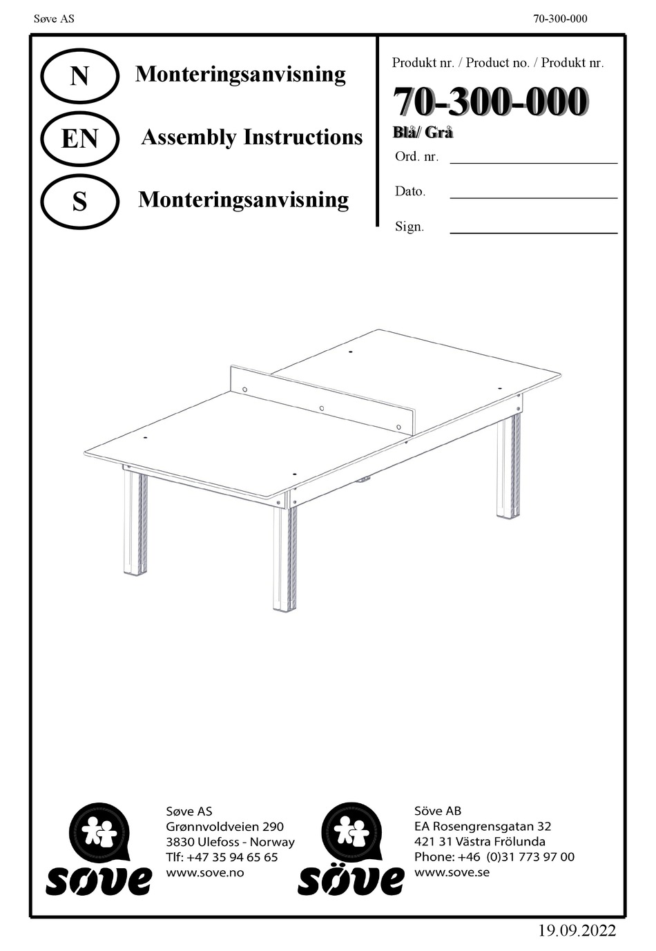 SOVE 70 300 000 ASSEMBLY INSTRUCTIONS MANUAL Pdf Download ManualsLib SOVE 70 300 000 ASSEMBLY INSTRUCTIONS MANUAL Pdf Download ManualsLib