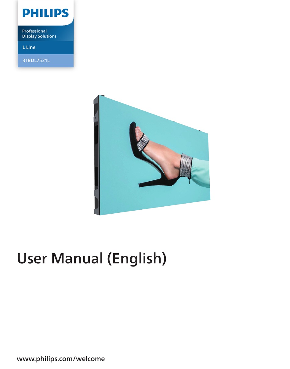 PHILIPS 31BDL7531L USER MANUAL Pdf Download | ManualsLib