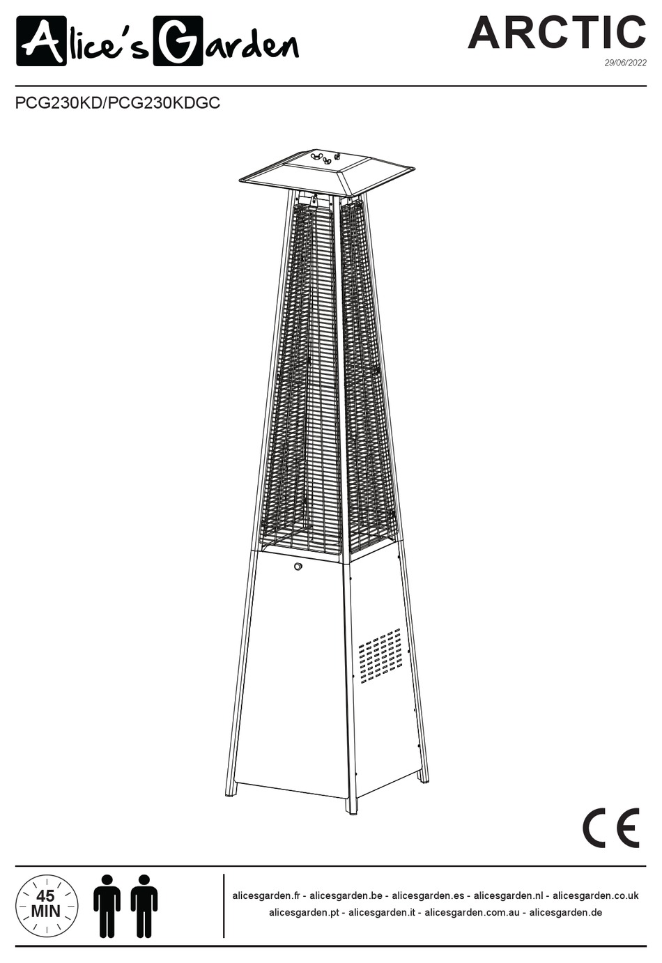 ALICE'S GARDEN ARCTIC PCG230KD MANUAL Pdf Download | ManualsLib