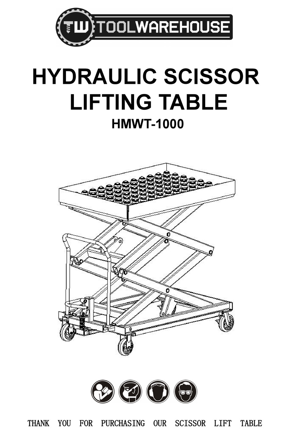 TOOL WAREHOUSE HMWT-1000 QUICK START MANUAL Pdf Download | ManualsLib