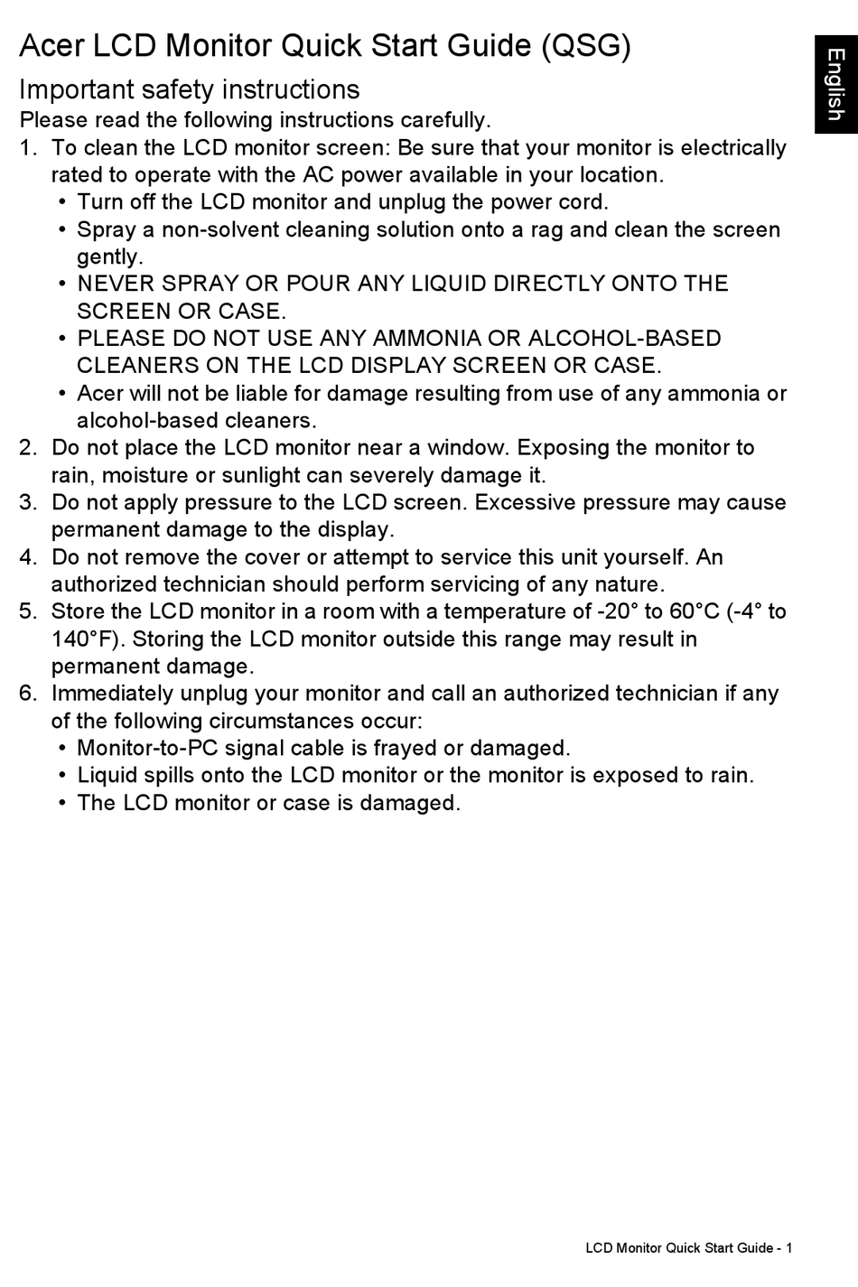 ACER XZ306C QUICK START MANUAL Pdf Download | ManualsLib