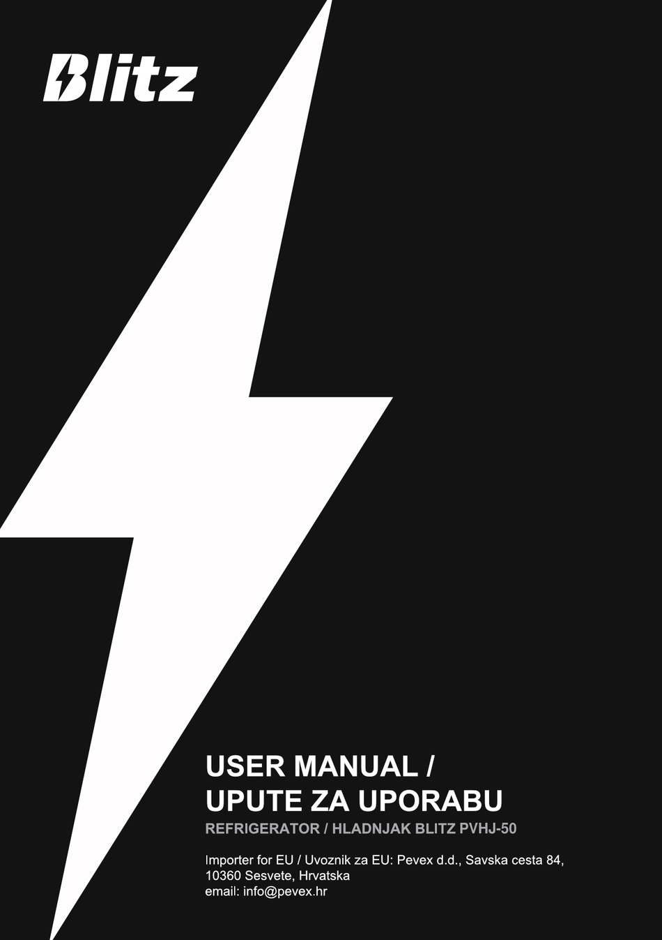 BLITZ PVHJ-50 USER MANUAL Pdf Download | ManualsLib