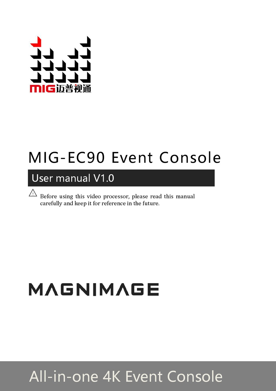 MAGNIMAGE MIG-EC90 USER MANUAL Pdf Download | ManualsLib