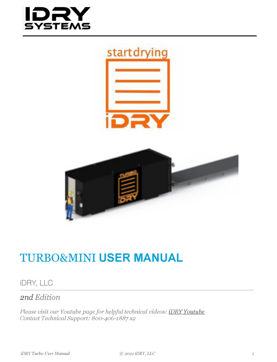IDRY TURBO USER MANUAL Pdf Download | ManualsLib