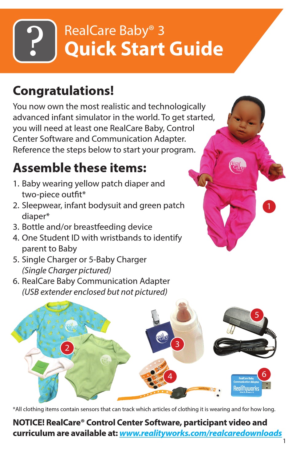 REALITYWORKS REALCARE BABY 3 QUICK START MANUAL Pdf Download | ManualsLib