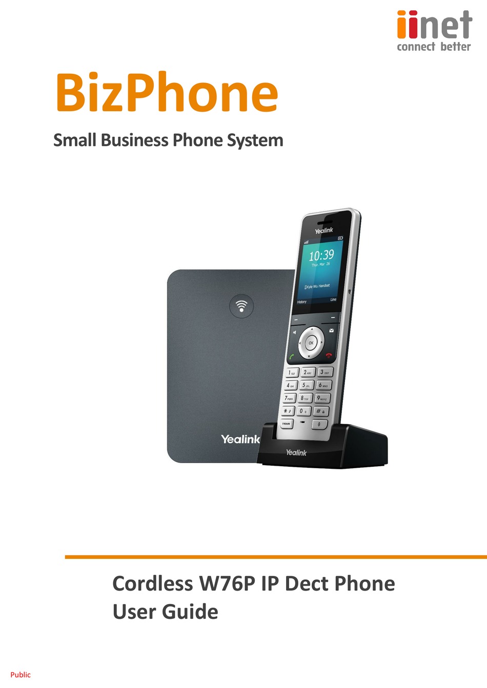 IINET BIZPHONE W76P USER MANUAL Pdf Download | ManualsLib